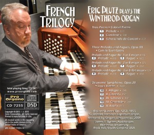 French Trilogy (Audio CD) Eric Plutz - Pro Organo